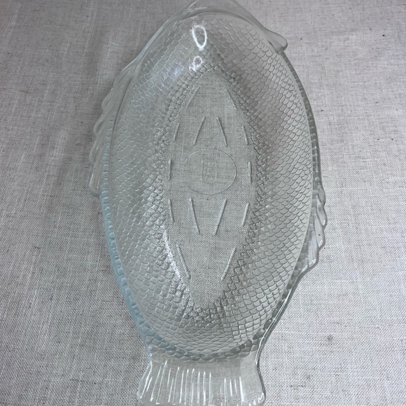 Glasbake | Dining | Vintage Clear Glass Fish Platter By Glasbake | Poshmark